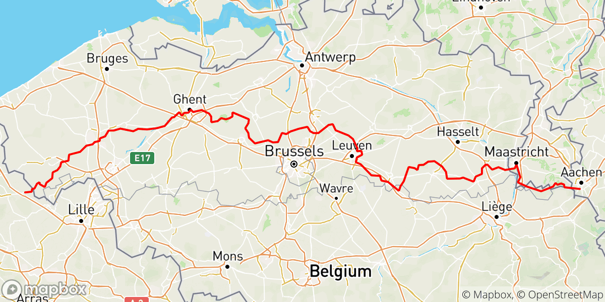 GR 128 Vlaanderenroute. 518km en 2371D+ hoogtemeters in Bailleul