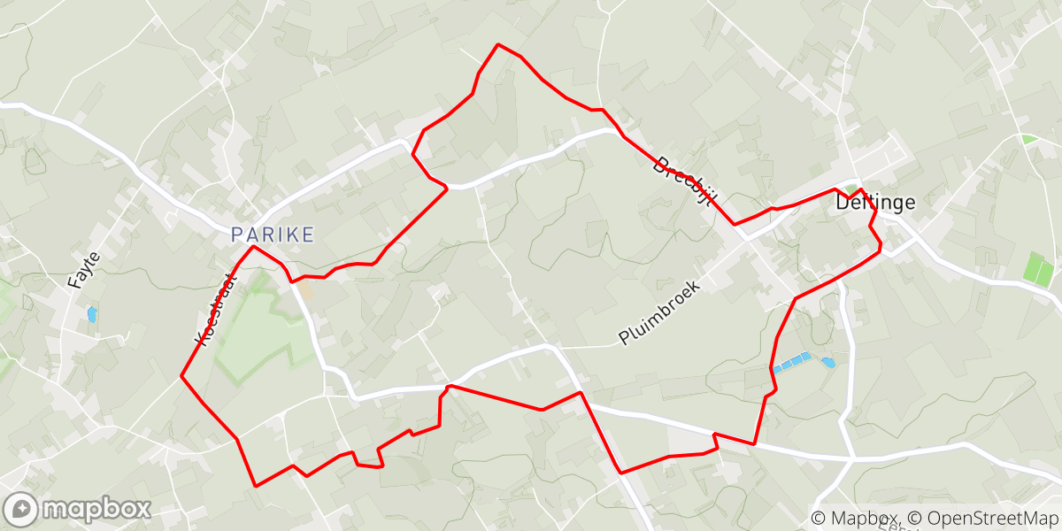 Tussen Parike en Deftinge. 11km en 61D+ hoogtemeters in Lierde
