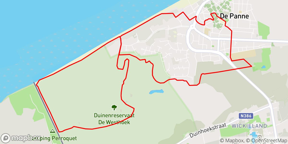 Wandelen in De Panne. 12km en 5D+ hoogtemeters in De Panne